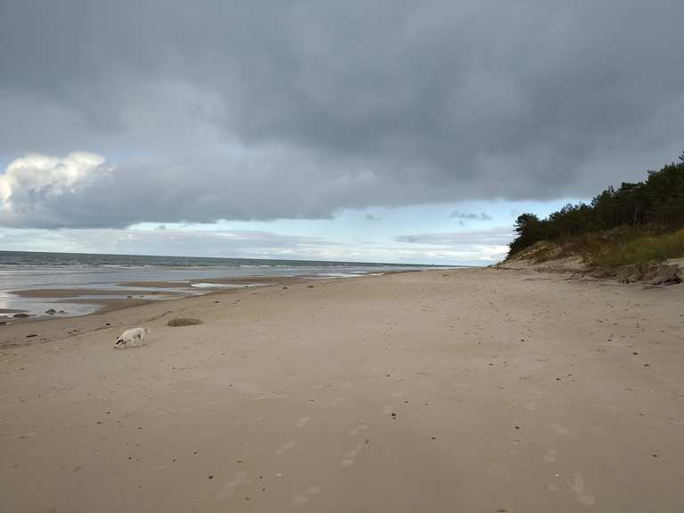 Strand Wiselka bei Mistroy: Wanderungen und Rundwege | komoot