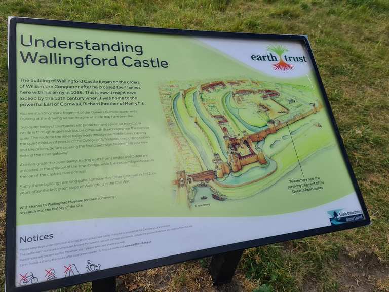 Wallingford castle, Ruins of the Queen's Tower Routes for Walking and ...