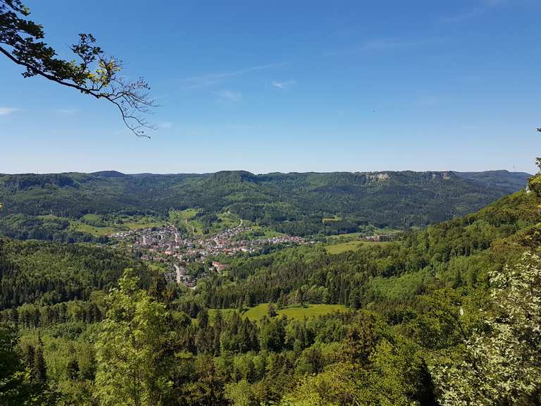Blick Richtung Laufen an der Eyach: Wanderungen und Rundwege | komoot