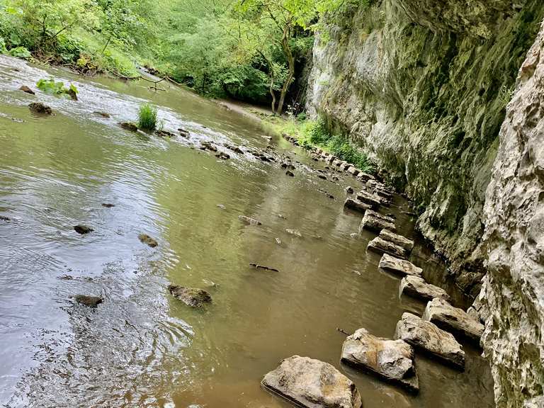 Cheedale stepping stones Routes for Walking and Hiking | Komoot