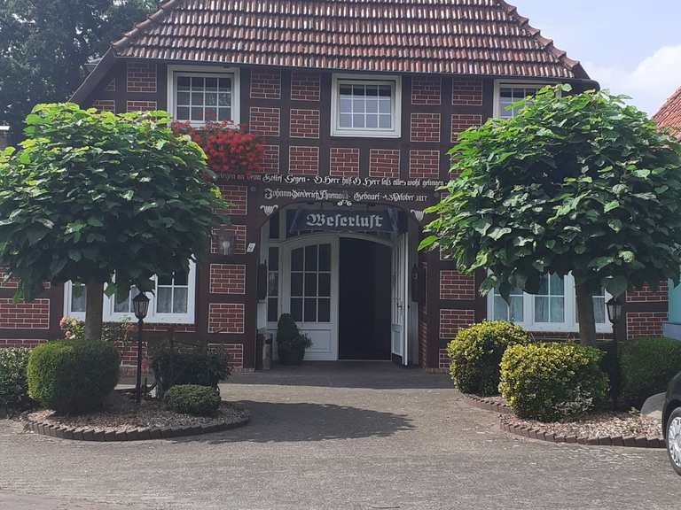 Weserlust Barme (Restaurant) : Radtouren und Radwege | komoot