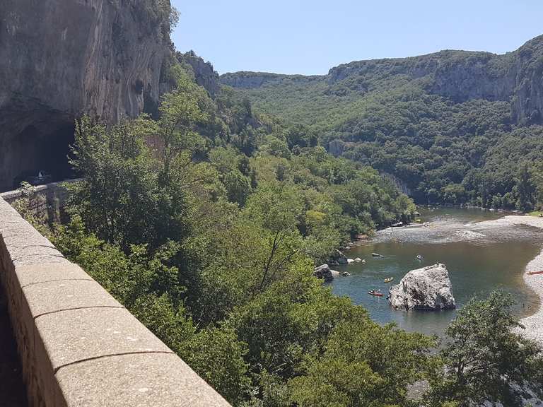 Route des gorges de l'Ardèche fietsroutes en kaart | Komoot