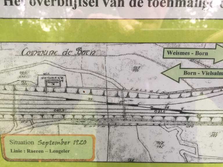 Reste der Lokomotiv-Drehscheibe der Vennbahn - Cycle Routes and Map ...