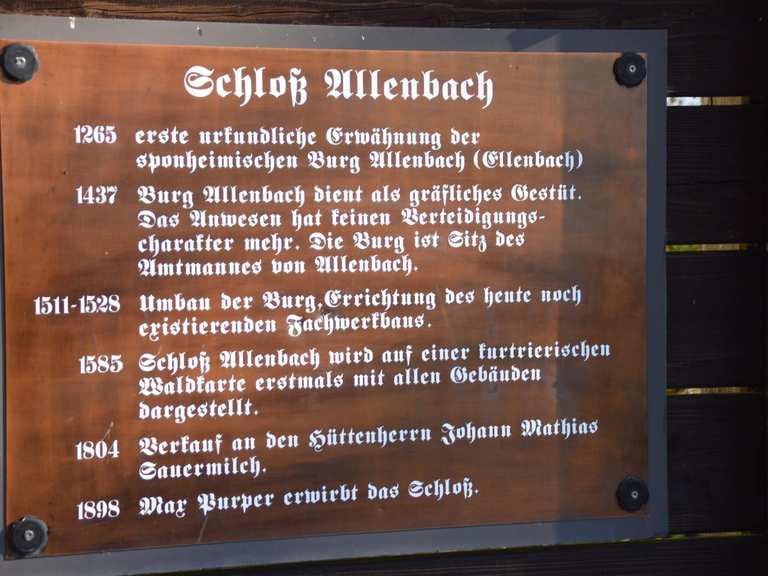 Schloss Allenbach Routes for Walking and Hiking | Komoot