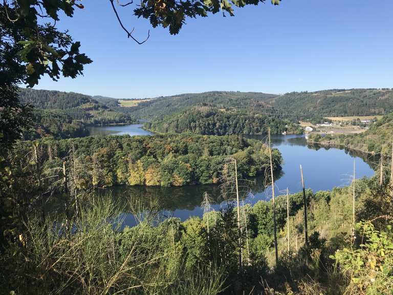 Panoramaweg - Rurseeblick – Blick über den Rursee Rondje vanuit Rurberg ...