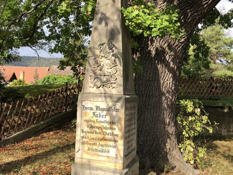 War Memorial Großlöbichau – Hiking & Cycling Routes | Komoot