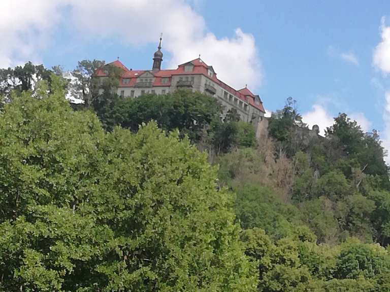 Blick auf Schloss Bieberstein : Radtouren und Radwege | komoot