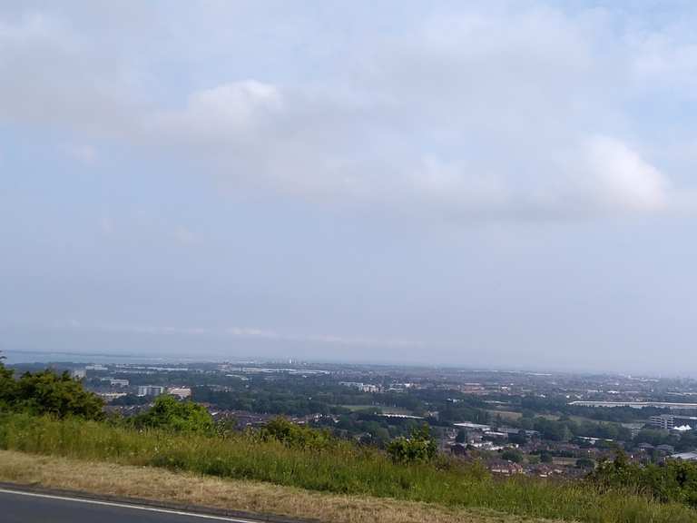 VIewpoint - Top of Portsdown Hill (almost!) Road Cycle Routes and Map ...