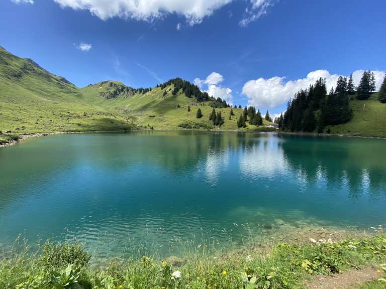 Lac Lioson – Blick auf den Lac Lioson Runde von Le Sépey | Wanderung ...