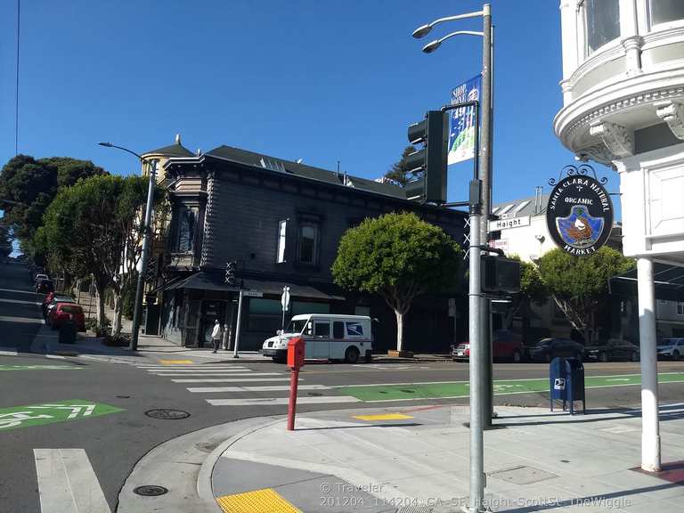 The 'Wiggle' 🚲 route through the Lower Haight Cycle Routes and Map | Komoot