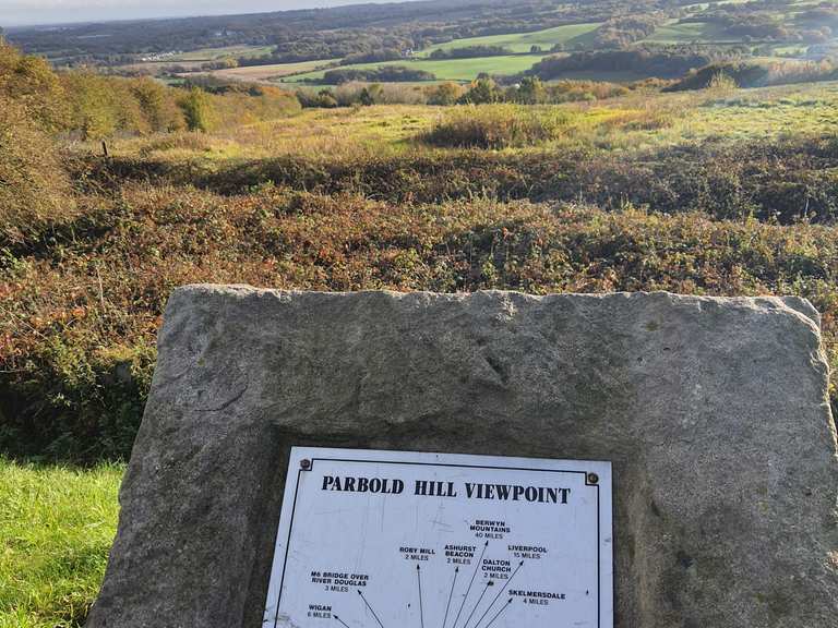 Parbold Hill Viewpoint Routes for Walking and Hiking | Komoot