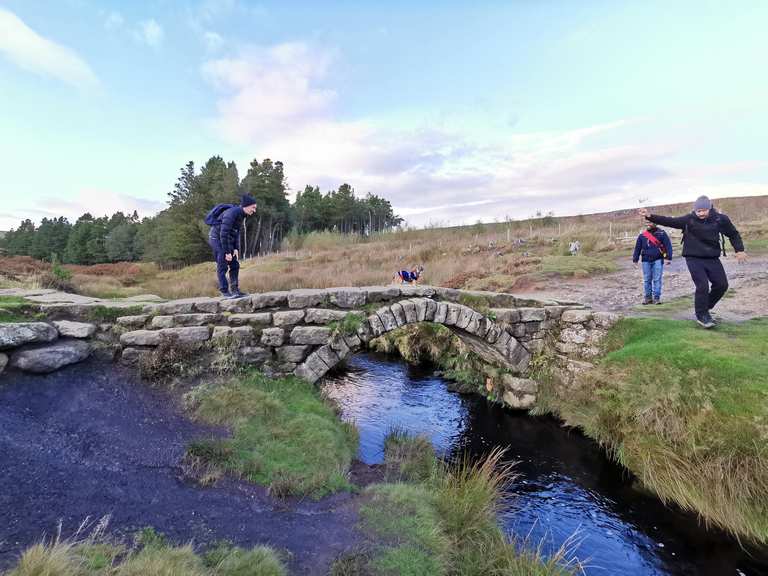 Picturesque stone foot bridge over Burbage Brook Routes for Walking and ...