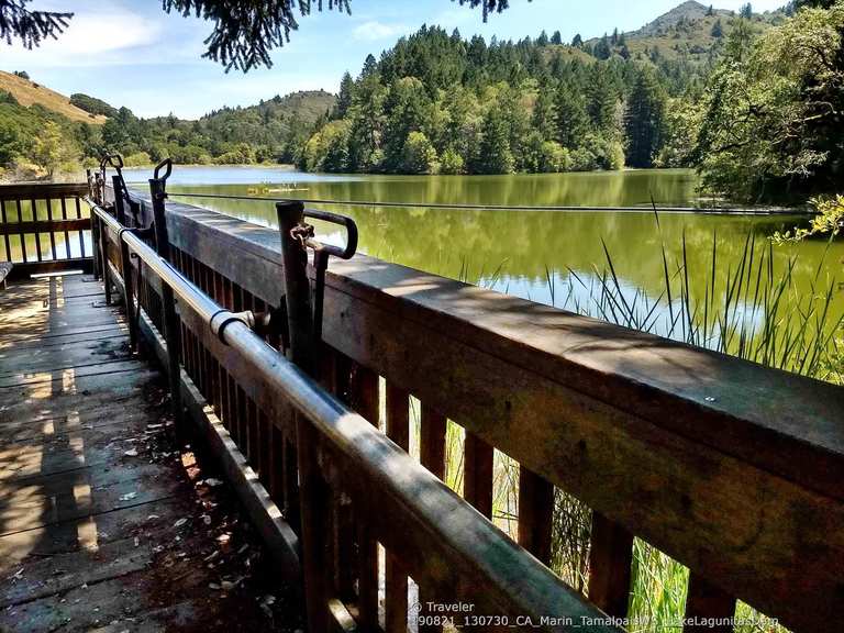 Lake Lagunitas Spillway and Picnic Platform Routes for Walking and ...