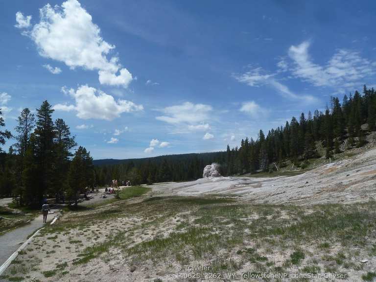 Upper Geyser Basin loop via Fountain Freight Road Trail, Lone Star ...