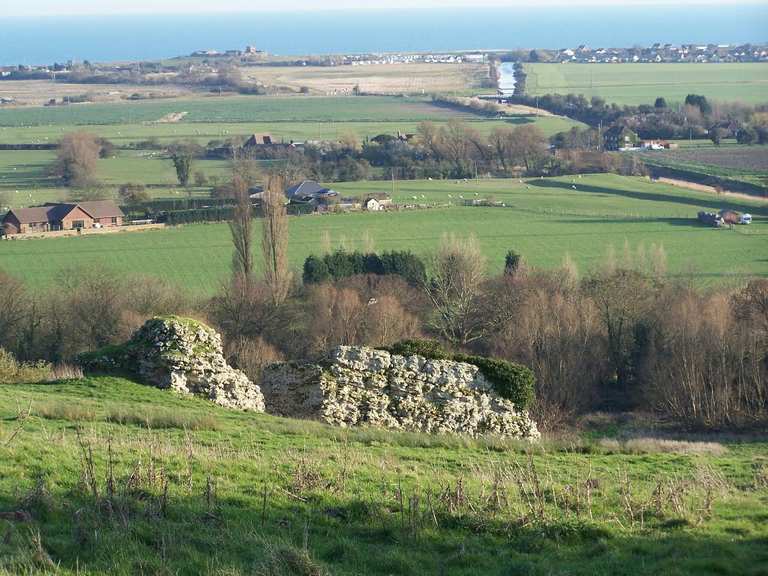 Lympne Castle & Howletts & Port Lympne Wildlife Reserve loop — Kent ...