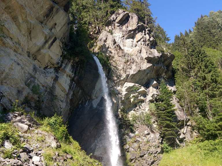 Blick auf den Ill – Balbierwasserfall Runde von St. Gallenkirch ...