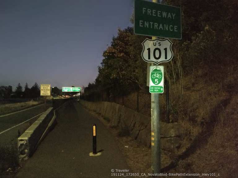 Novato Blvd Bike Path 5️⃣ Extension along Hwy 101 - Road Cycle Routes ...