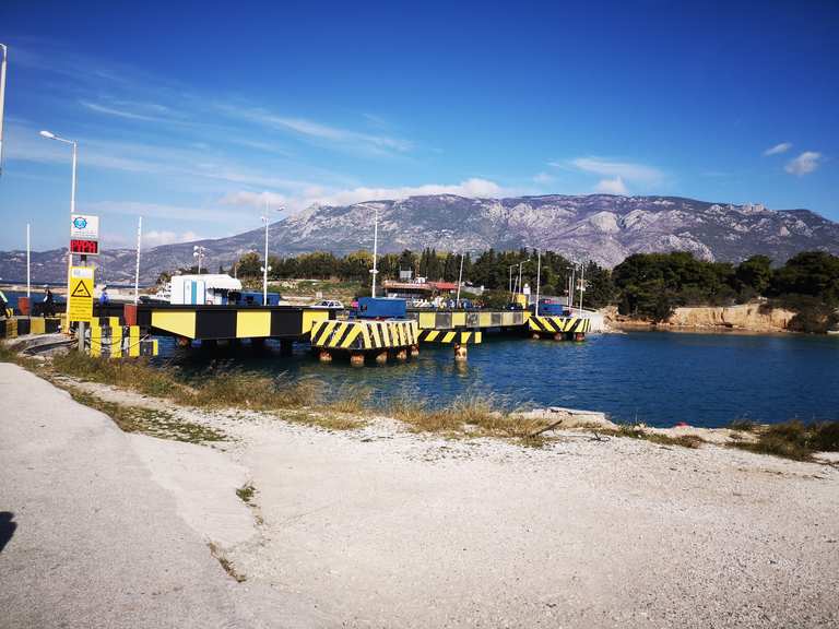 Corinth submersible bridge 🛤️ Ancient Diolkos ship railway - Cycle ...