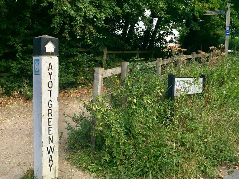 Roman Wall of St Albans – Alban Way loop from Harpenden | bike Tour ...