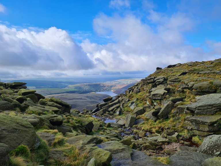 Crowdon Clough, Kinder Scout Nature Reserve & Kinder Low loop from ...