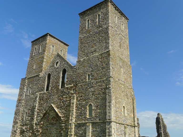 Reculver Towers & Hillborough loop via Oyster Bay Trail | hike | Komoot