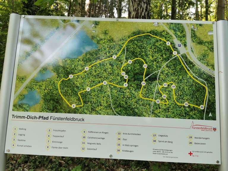 Trimm Dich Pfad Fürstenfeldbruck: Touren und Karten | komoot
