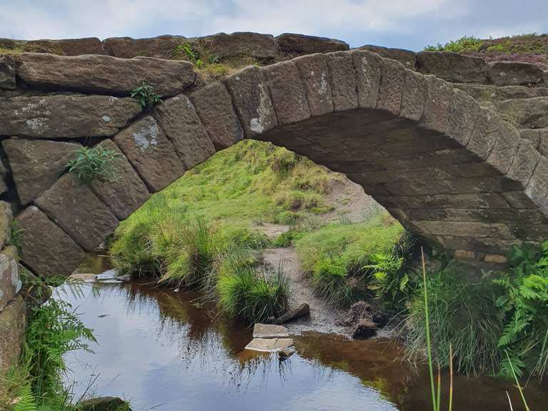 Picturesque stone foot bridge over Burbage Brook Routes for Walking and ...