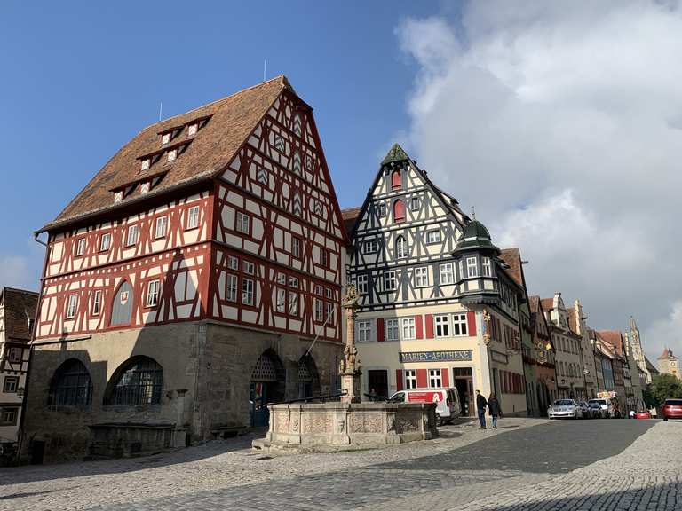 Marktplatz von Rothenburg ob der Tauber: Wanderungen und Rundwege | komoot