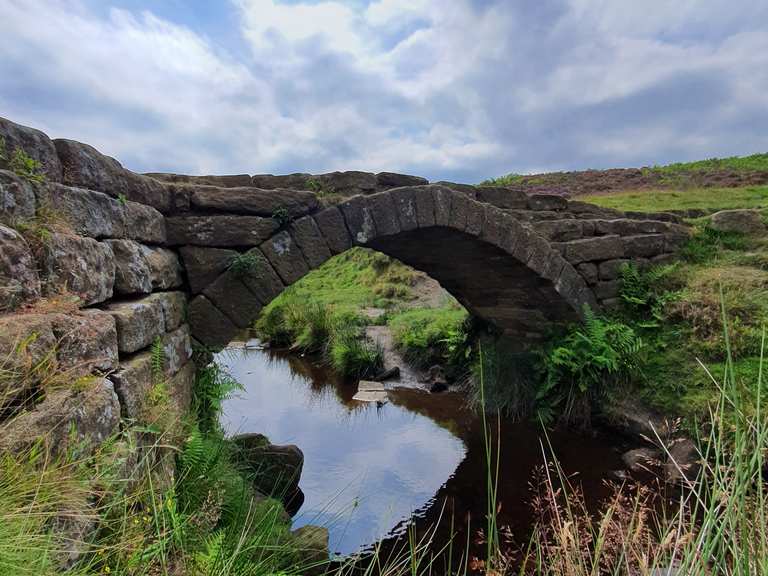 Picturesque stone foot bridge over Burbage Brook Routes for Walking and ...