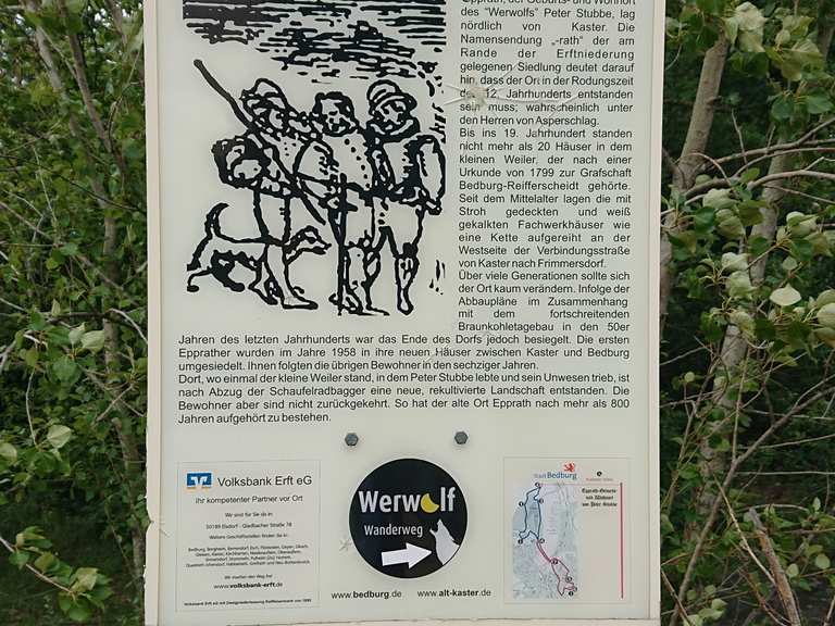 Stationstafel Werwolfwanderweg - Wohnort von Peter Stubbe: Wanderungen ...