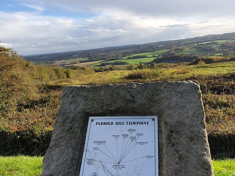 Parbold Hill Viewpoint Routes for Walking and Hiking | Komoot