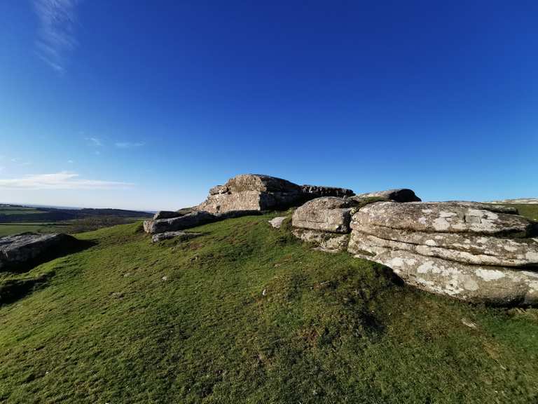 Dewerstone Rock & Shaugh Bridge loop from Cadover Bridge — Dartmoor ...