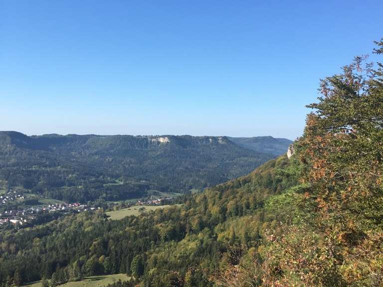 Blick Richtung Laufen an der Eyach: Wanderungen und Rundwege | komoot