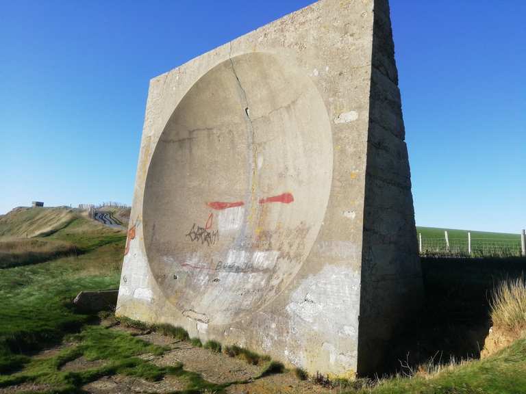 Abbot's Cliff Sound Mirror - Hougham Without, Dover | Hiking Tips ...