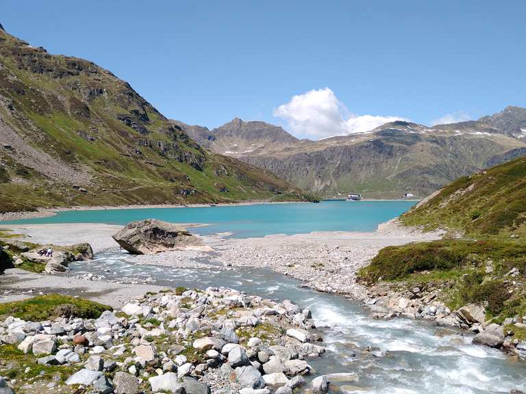 Silvretta-Stausee – Silvretta Wasserfall loop from Partenen | hike | Komoot