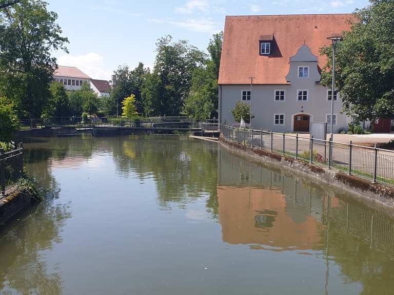 Stadtpark in Krumbach – Untere Mühle Rondje vanuit Krumbach (Schwaben ...