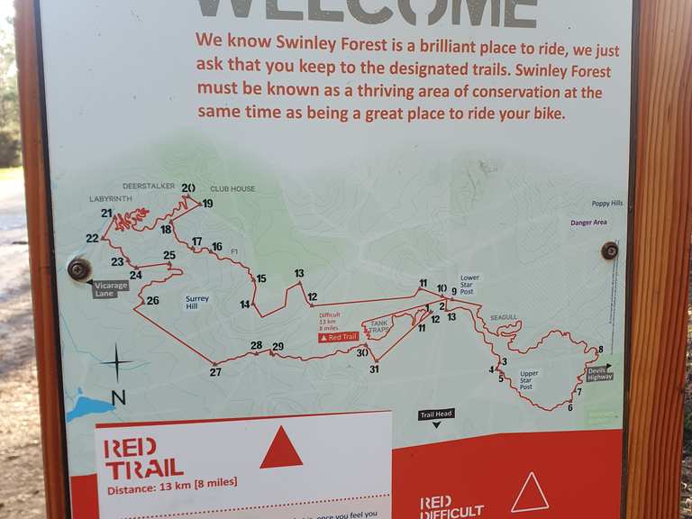 Swinley Forest MTB trails - Mountain Bike Trails & Tracks | Komoot