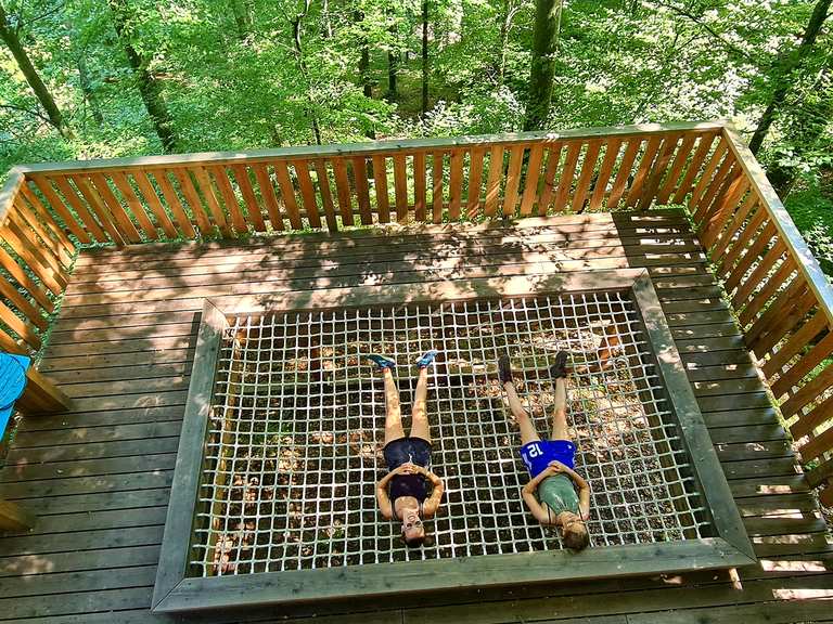 Holzplattform bei der Burg Wildenberg Routes for Walking and Hiking ...