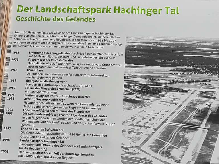 Ehemalige Start-/Landebahn Fliegerhorst Neubiberg Cycle Routes and Map ...