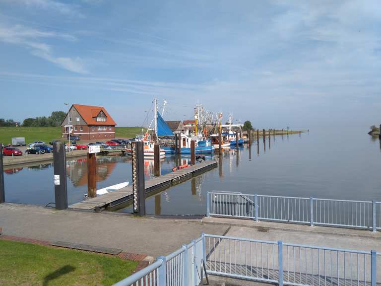 Blick au den Hafen von Fedderwardersiel : Radtouren und Radwege | komoot