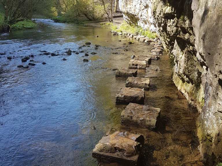 Cheedale stepping stones Routes for Walking and Hiking | Komoot
