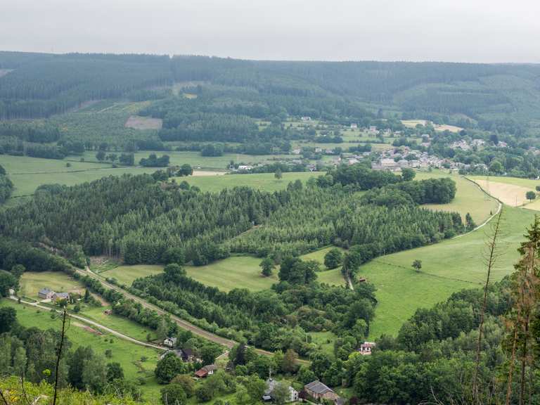 View of the Amblève Viaduct and La Gleize Routes for Walking and Hiking ...