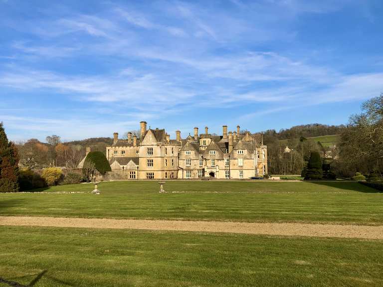 Un bucle del río Isbourne, Tewkesbury & Broadway Tower desde Evesham ...