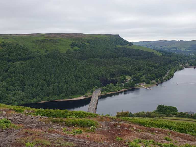 Top of Derwent Edge into the Resevoir Mountain Bike Trails & Tracks ...