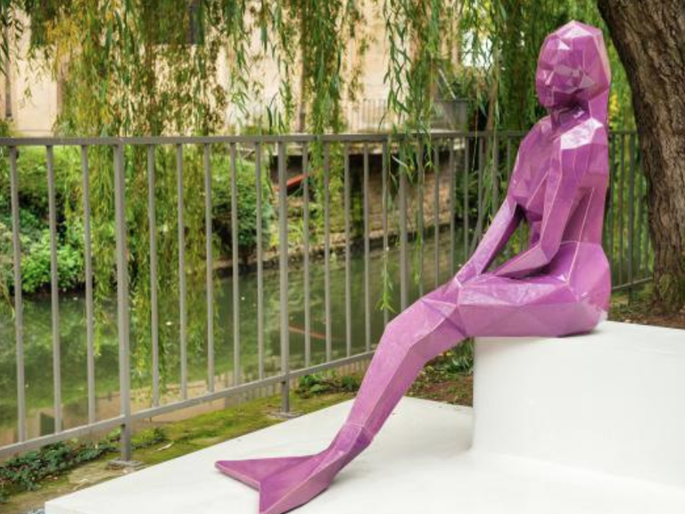 Melusina sculpture on the Alzette River – Hiking & Cycling Routes | Komoot