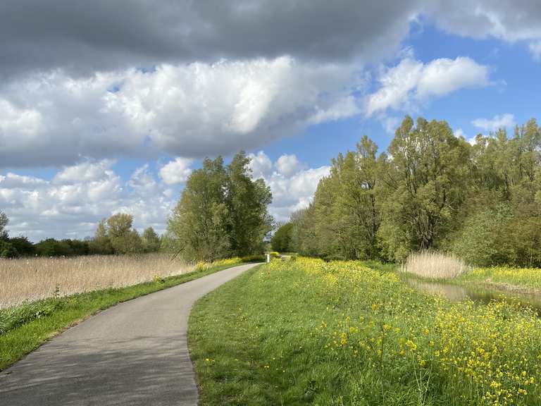 Mooi verhard fietspad langs de Oude Maas - fietsroutes en kaart | Komoot