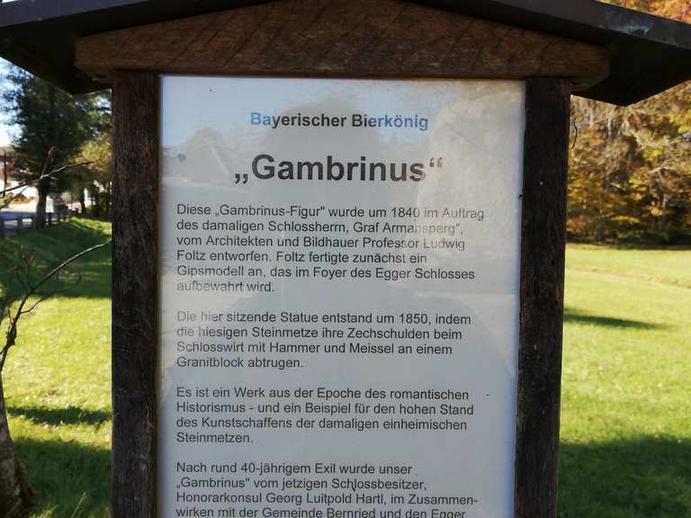 Gambrinus-Statue (Bayerischer Bierkönig) Routes for Walking and Hiking ...