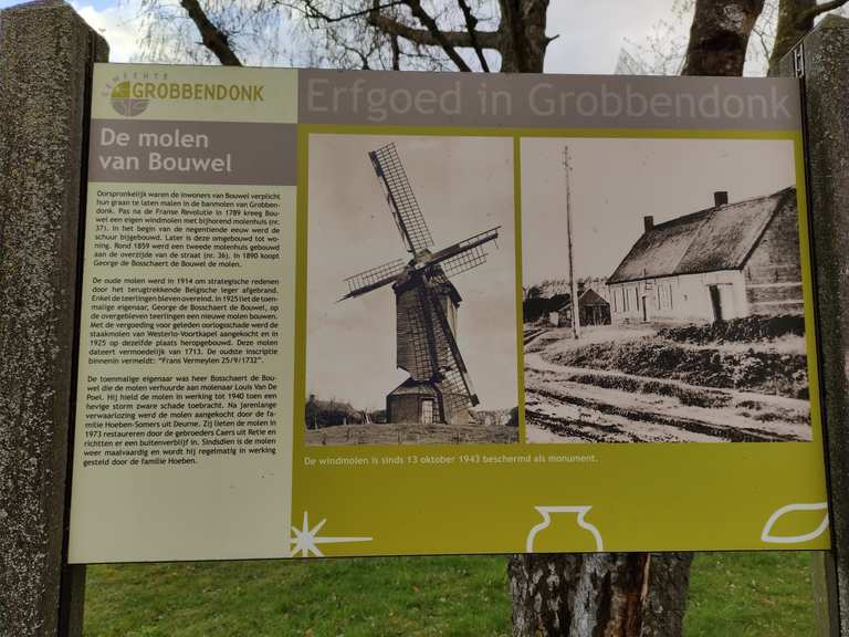 Korenwindmolen van Bouwel wandelroutes en hikes | Komoot
