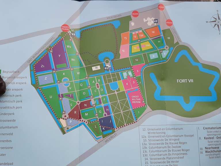 Ingang Schoonselhof begraafplaats wandelroutes en hikes | Komoot