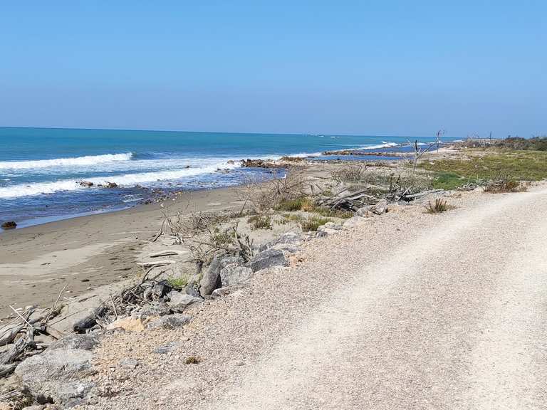 Pista ciclabile nella foce a delta dell'Ombrone Cycle Routes and Map ...
